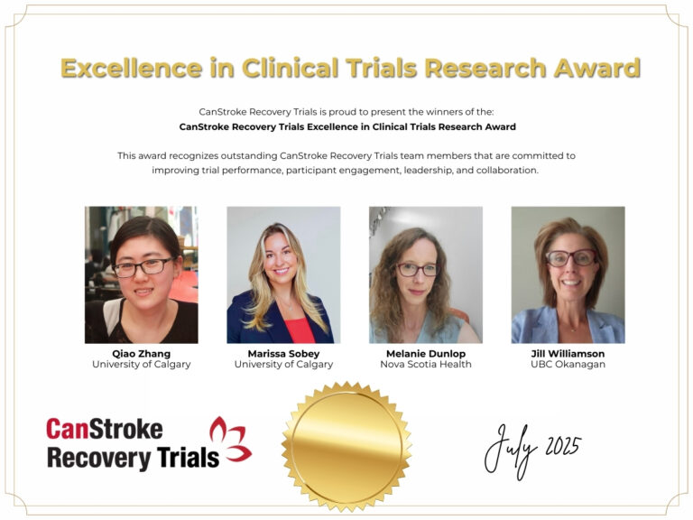 CanStroke Excellence in Clinical Trials Research Award - CanStroke ...